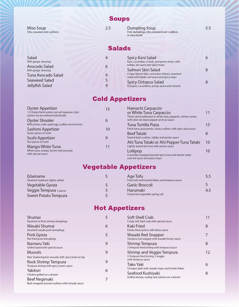 Daily Menu: Hanabi Japanese Cuisine - Perfect Duluth Day