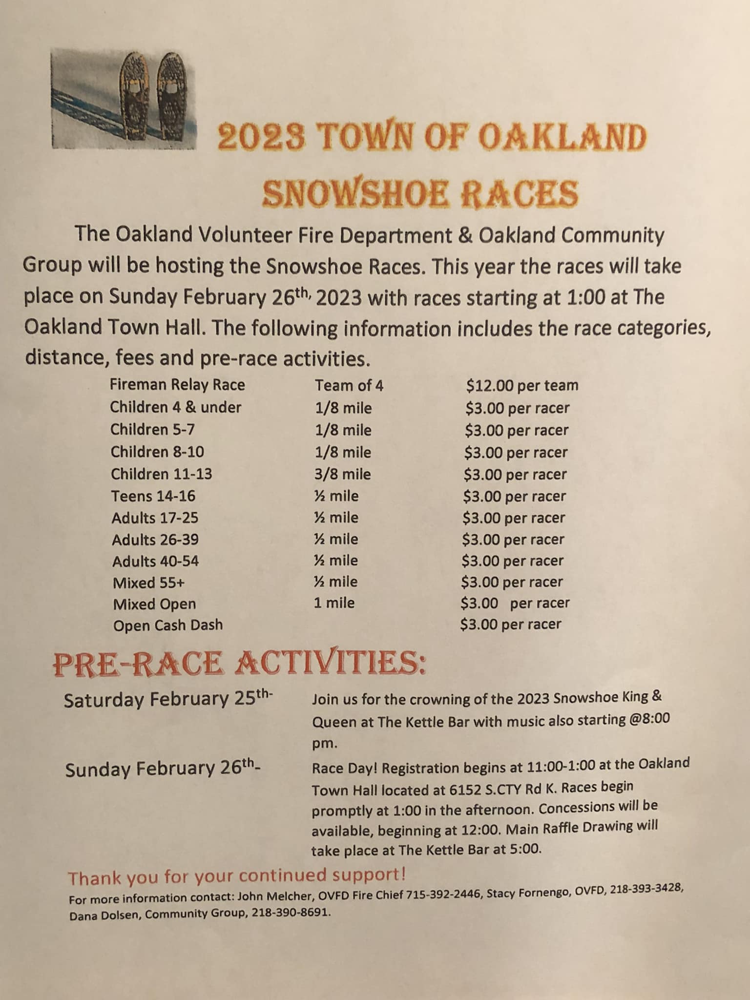 Oakland Snowshoe Races - Perfect Duluth Day