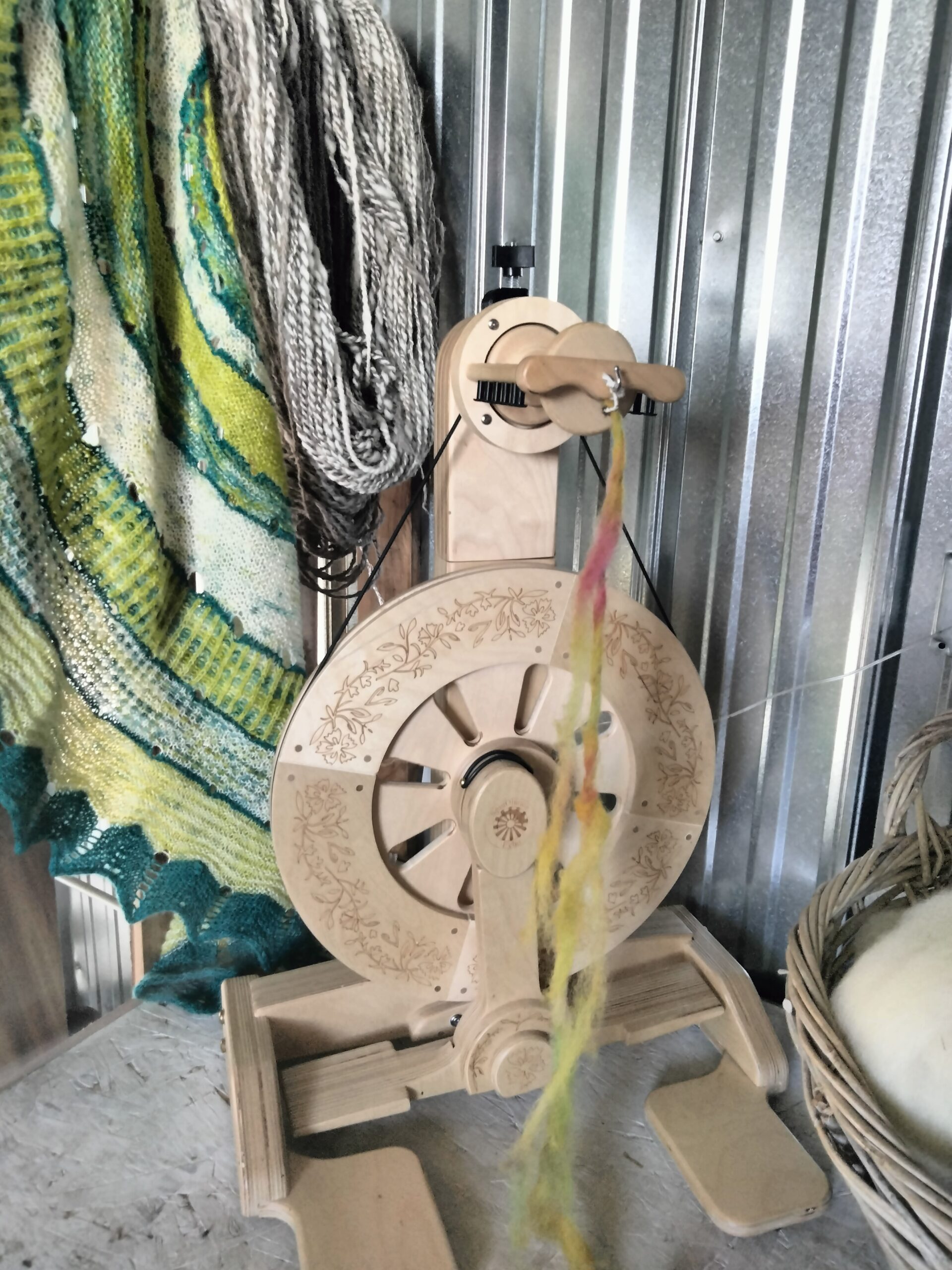 Spinning Wheel Wool
